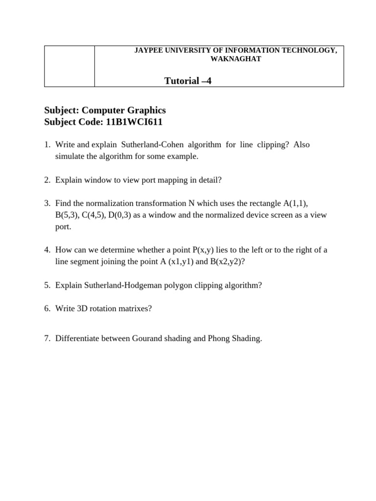 Tutorial 4 (T2) | PDF