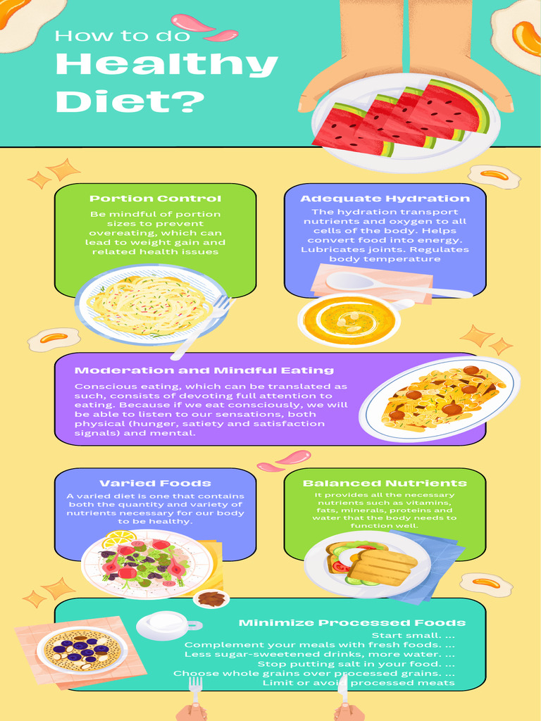 Healthy Diet Tips: Portion, Hydration, Balance | PDF