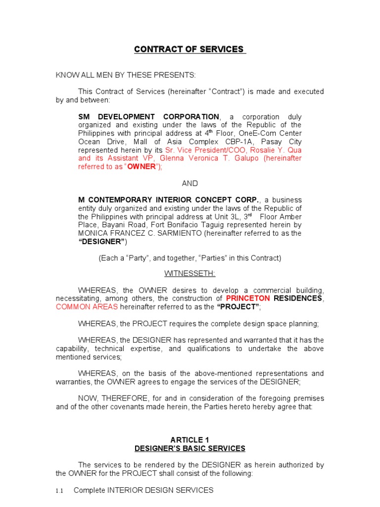 Final Draft of Contract Prince Ton) | PDF | Construction Management ...