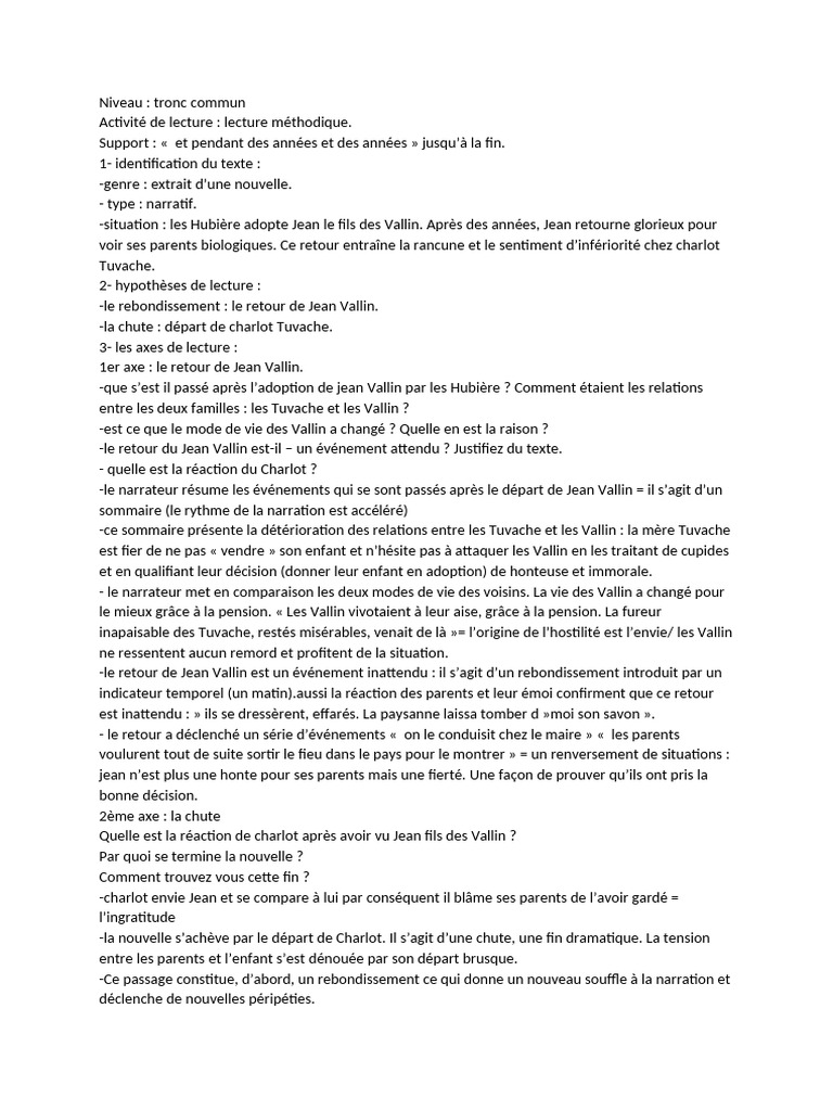 Retour de Jean Vallin : Rancune de Charlot | PDF