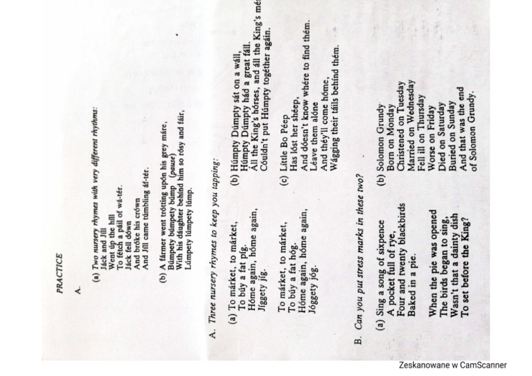 Rhythm - Nursery Rhymes | PDF