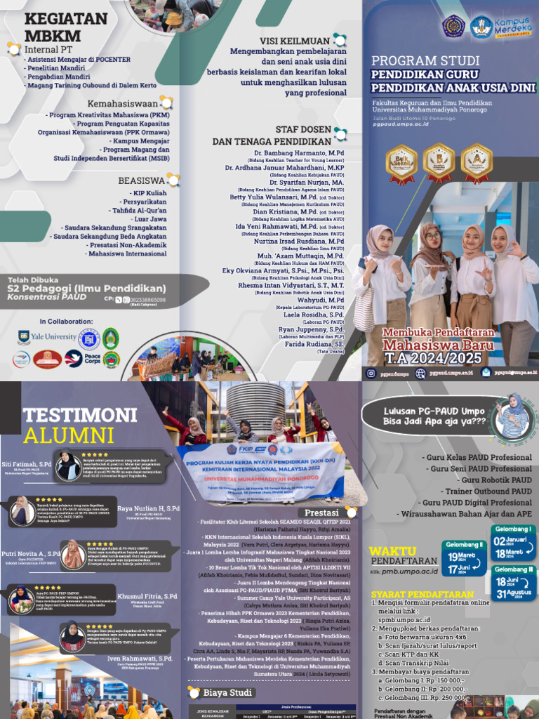 Brosur Paud Reguler 2024 New | PDF