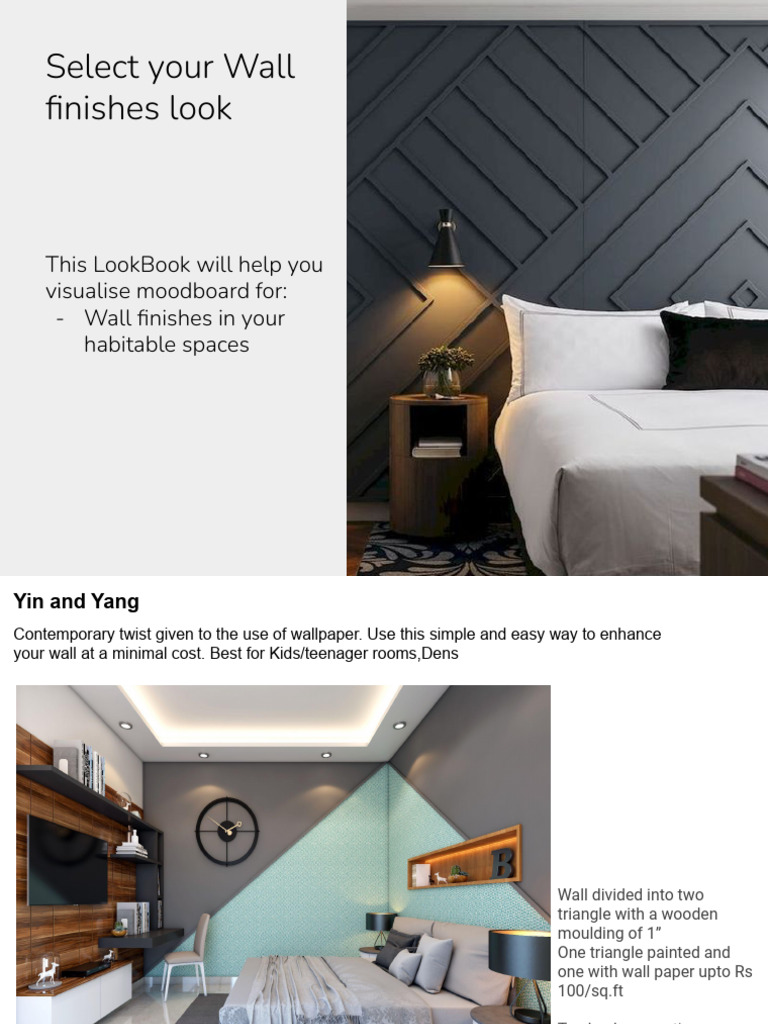 Wall finishes Lookbook | PDF | Wall | Decorative Arts