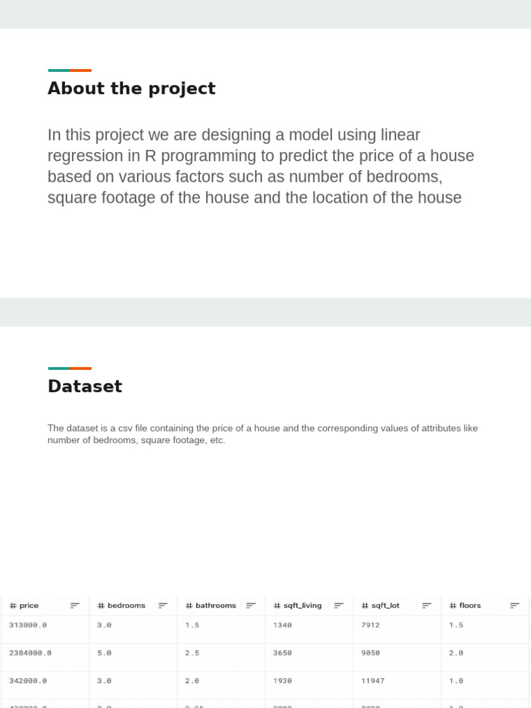Linear Regression for House Pricing | PDF