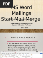 Step By Step Procedure For Generating Certificates Using Mail Merge | PDF