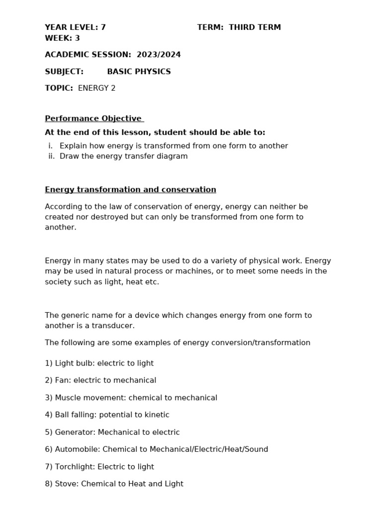 year-7-3rd-term-wk3 | PDF | Heat | Electricity