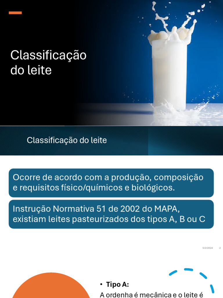 Classificação do Leite | PDF | Leite