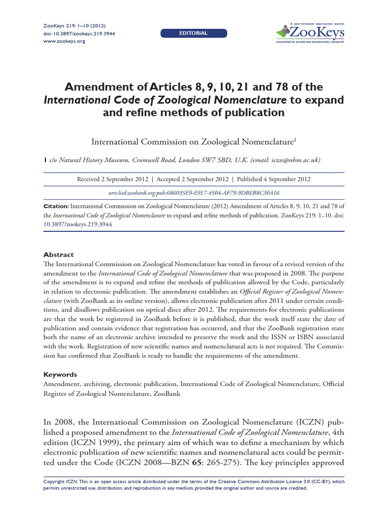 Amendment of Articles 8 9 10 21 and 78 of The Inte | PDF