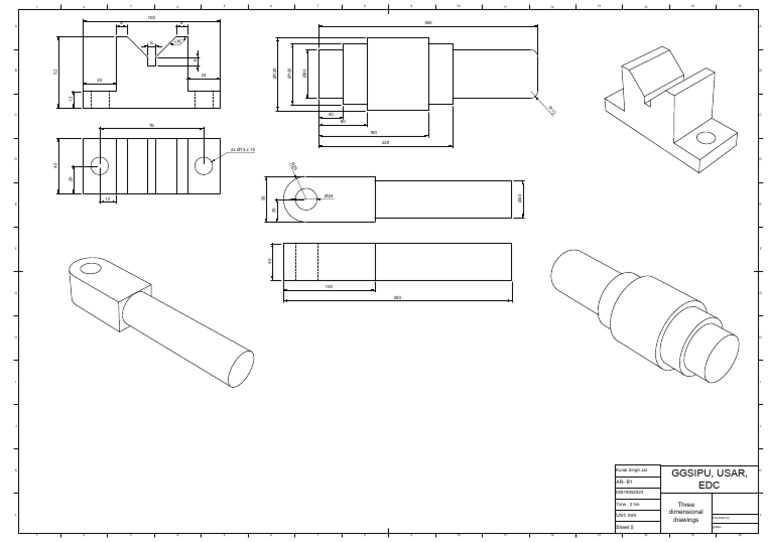 Three-Dimensional Drawings Overview | PDF