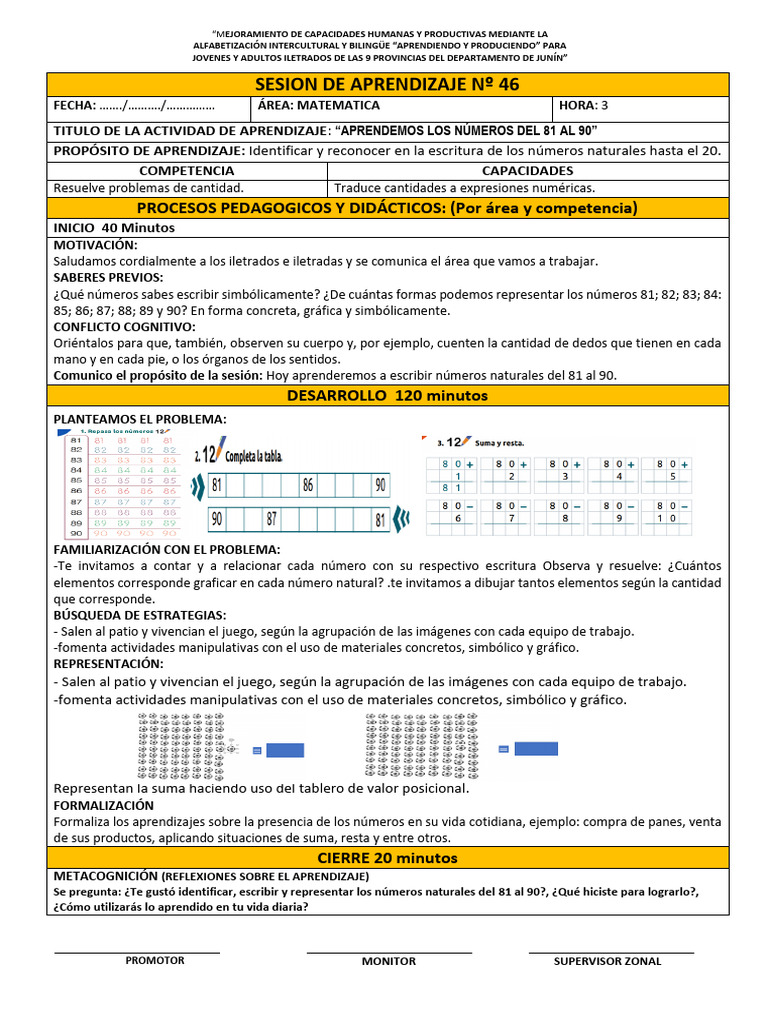 Sesion de Aprendizaje 46 | PDF | Aprendizaje | Multilingüismo