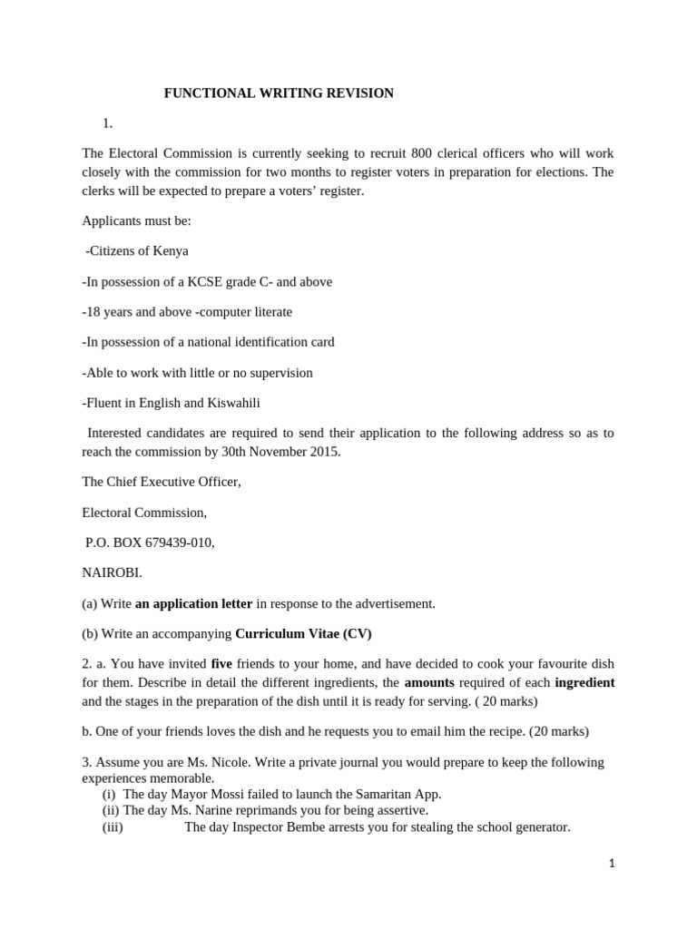 Functional Writing Revision Online Lessons | PDF