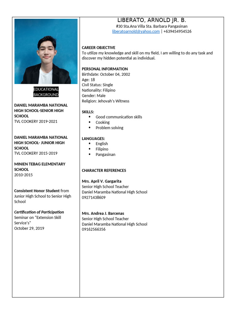 Resume RJ | PDF
