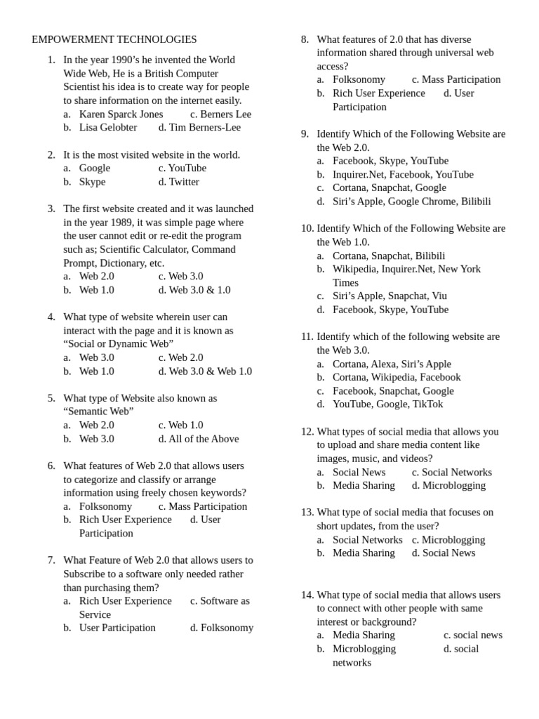 EmTech 3rd Quarter Exam | PDF | Malware | Spyware