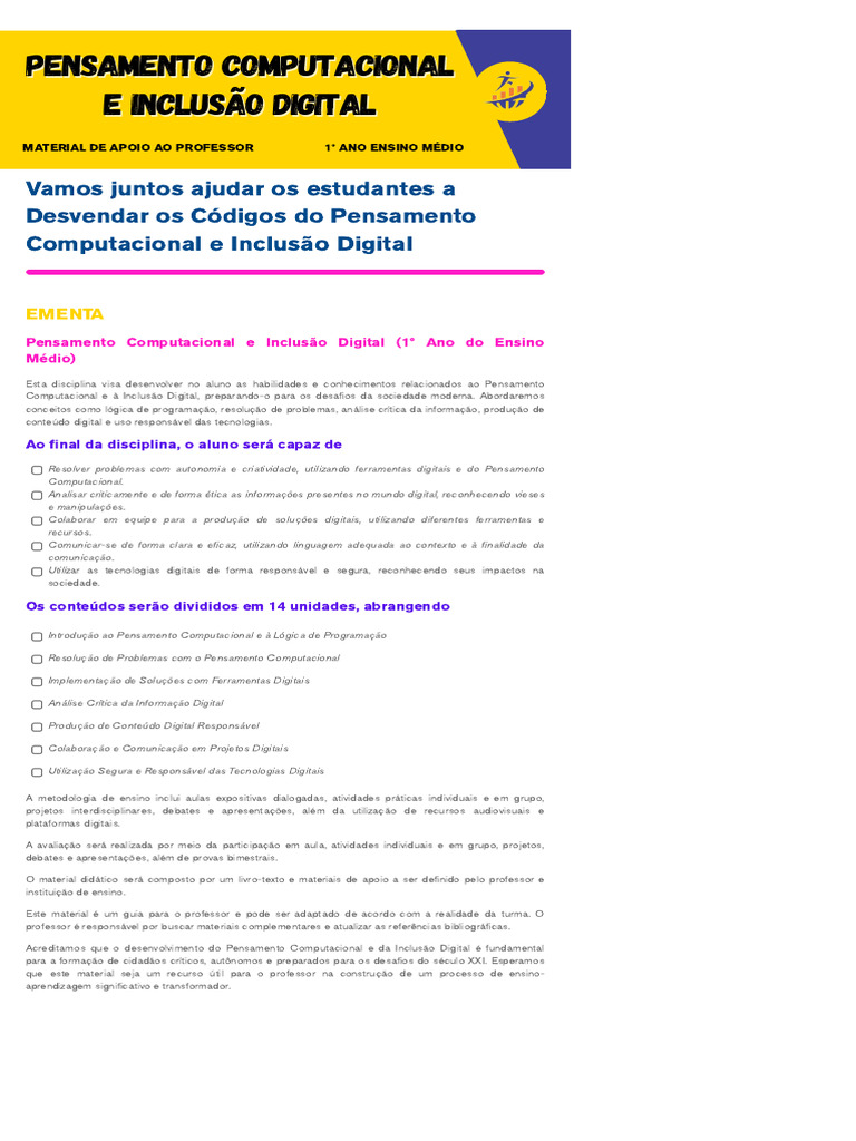 Vamos juntos ajudar os estudantes a Desvendar os Códigos do Pensamento ...