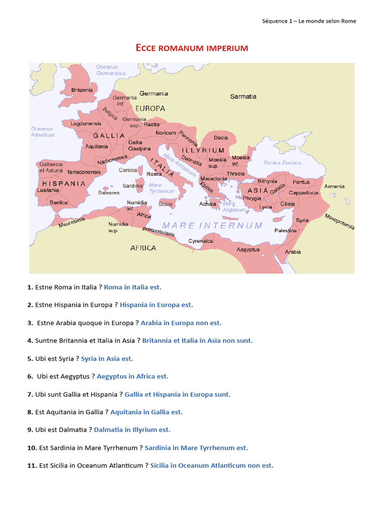 Ecce Romanum Imperium - Correction | PDF