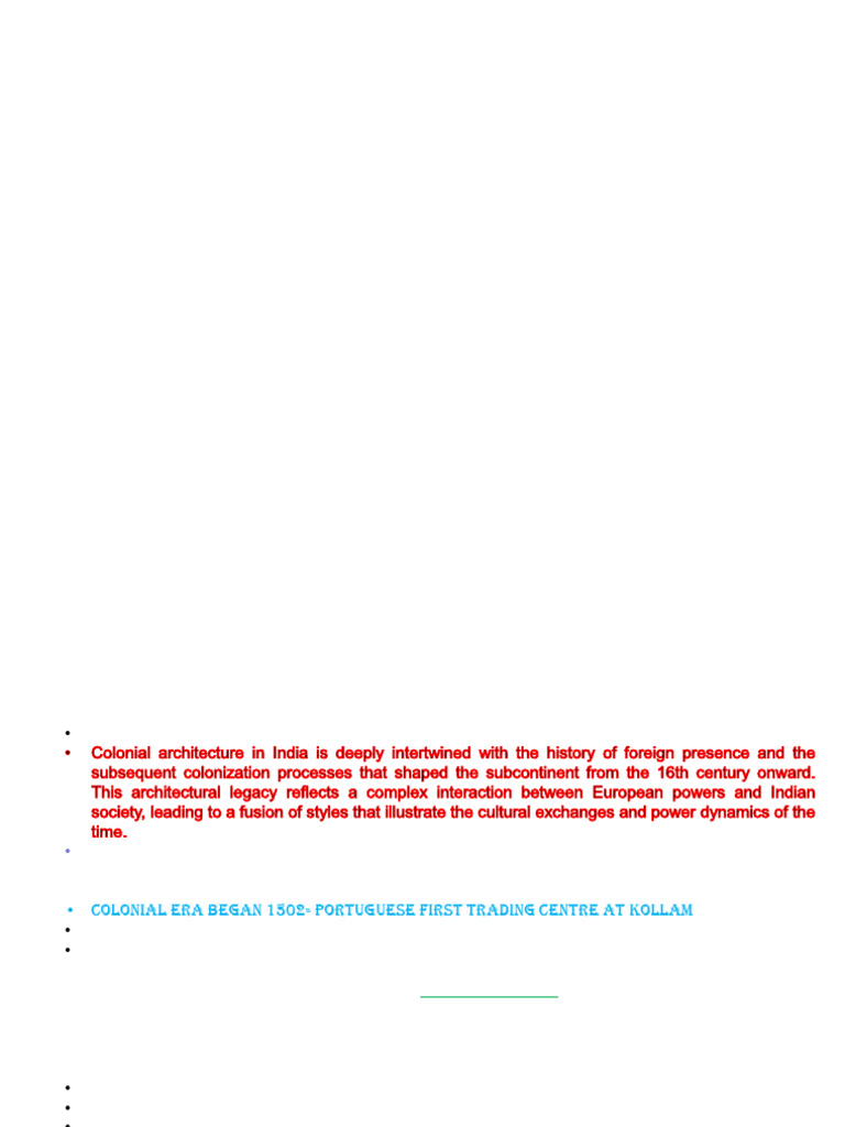 Colonial Architecture For Students | PDF | New Delhi | Architectural Design