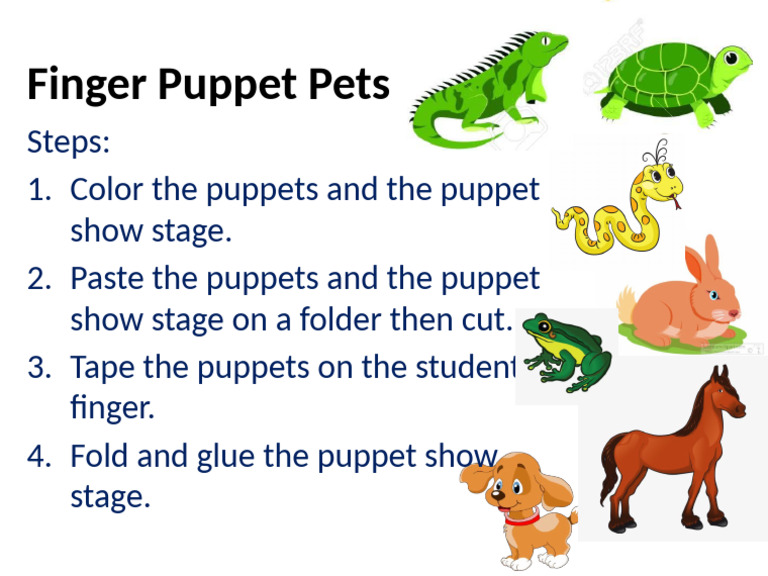 DIY Finger Puppet Pets Guide | PDF