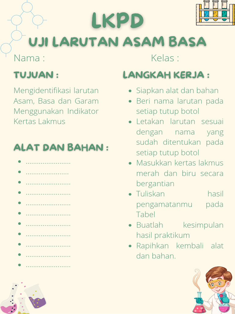 Praktikum Asam Basa Kelas 7 | PDF