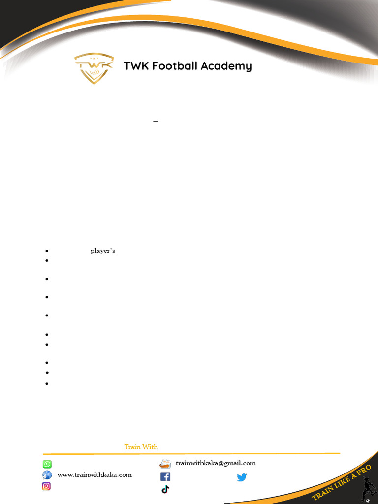 Youth Football Training Program | PDF