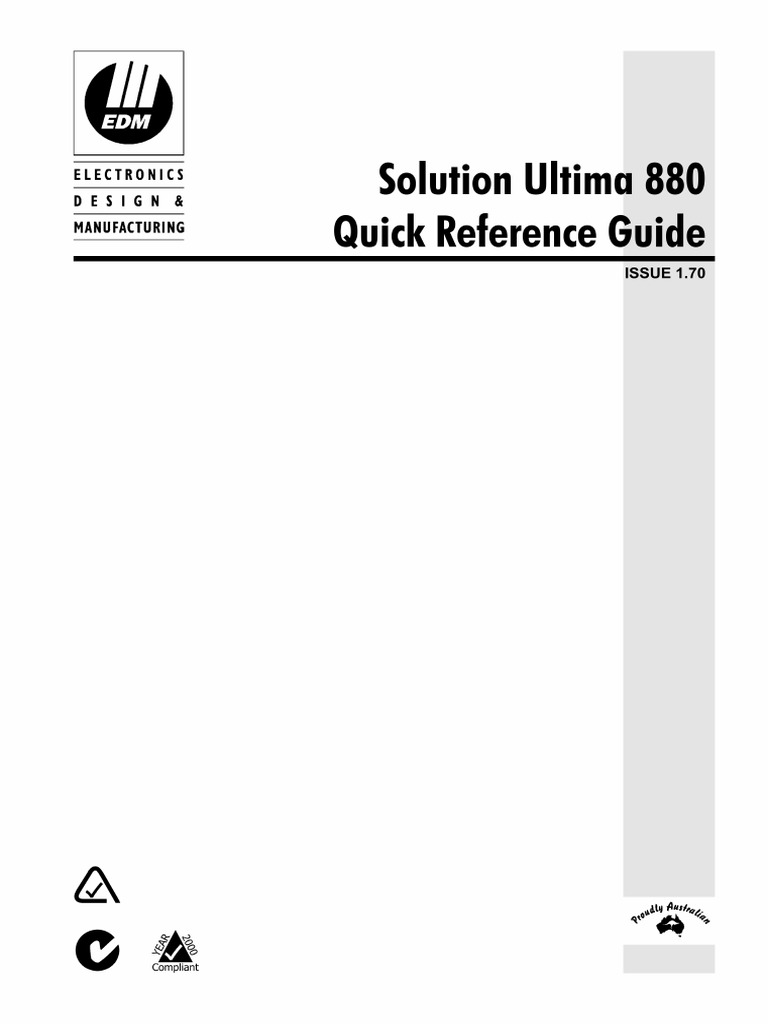 Bosch Solution 880 Quick Reference Guide 9-4-21 | PDF