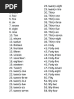 Rectangular Numbers 1 To 100 | PDF