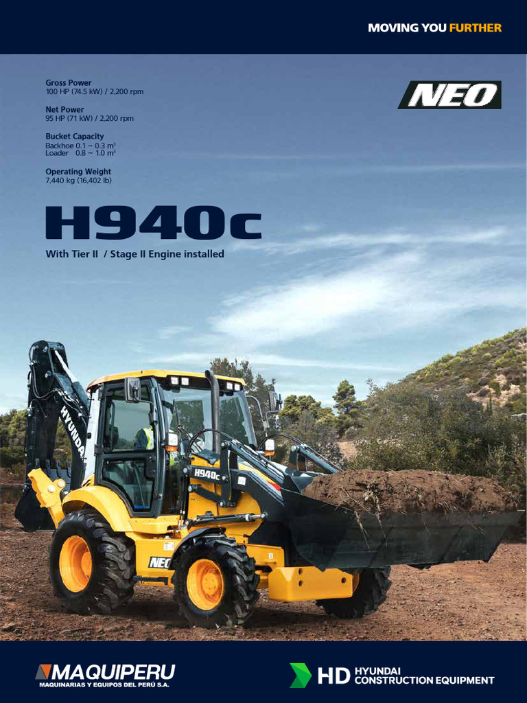 H940C Ficha Tecnica | PDF | Horsepower | Loader (Equipment)