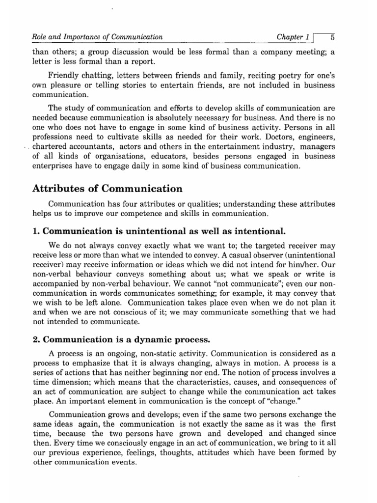 Communication Definition and Components | PDF