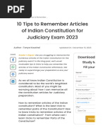 Polity Important Articles With Tricks | PDF