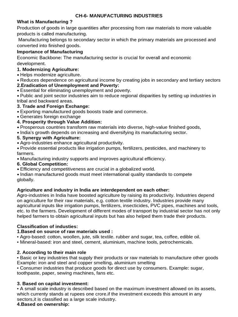 Manufacturing Industries | PDF | Pollution | Water Pollution