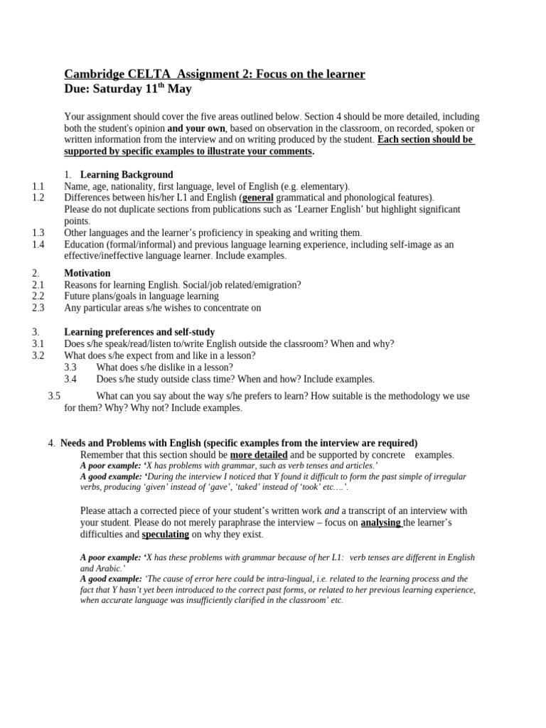 Assignment 2 Case Study | PDF | English Language | Learning
