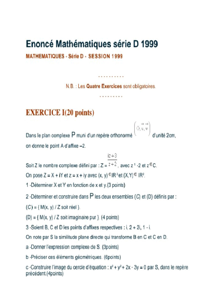 Maths 1999 | PDF