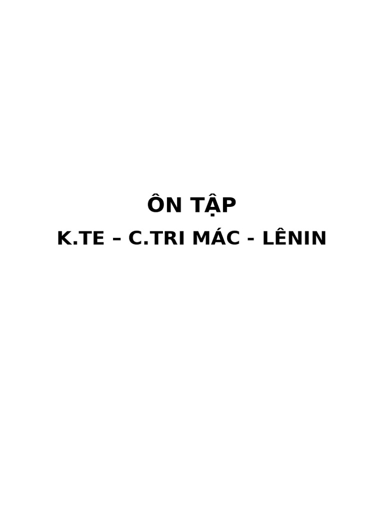ÔN TẬP KTE-CTRI | PDF