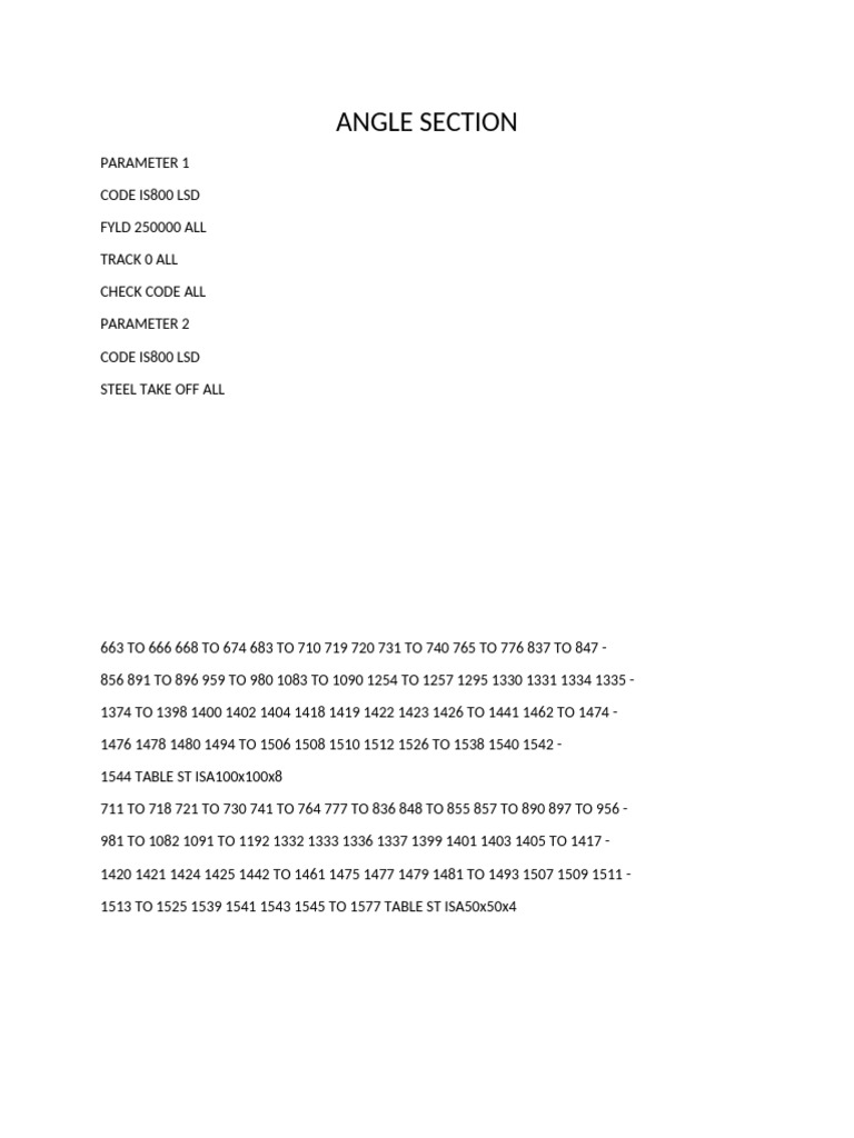 Angle Section | PDF