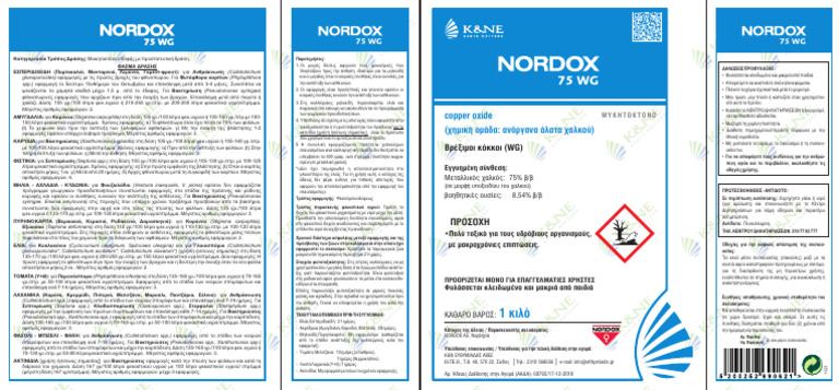 NORDOX 75 WG 1kg 145x70x200 1123 | PDF