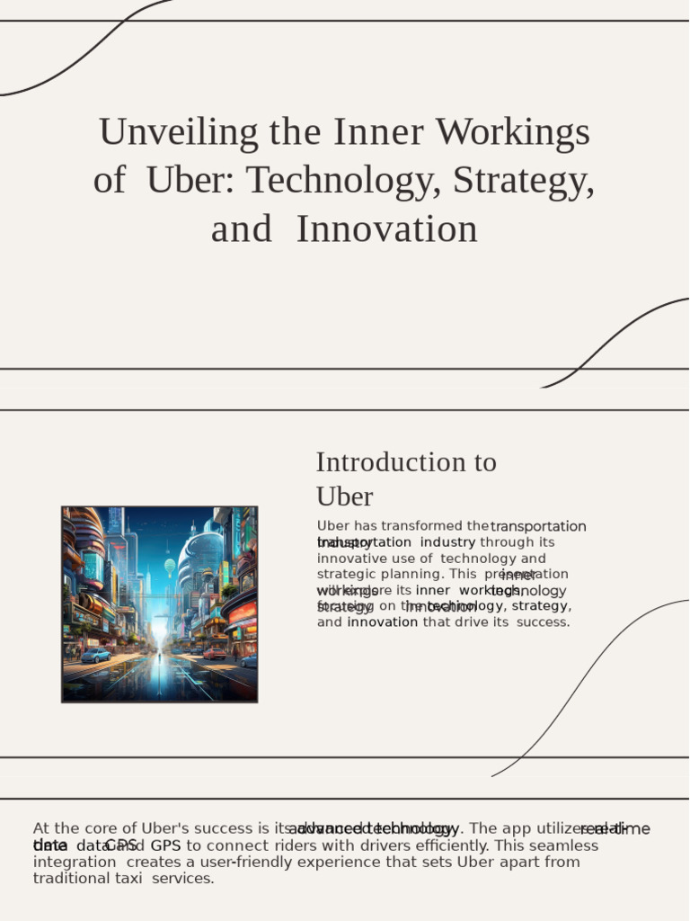 Uber's Technology and Strategy Insights | PDF | Innovation | Business
