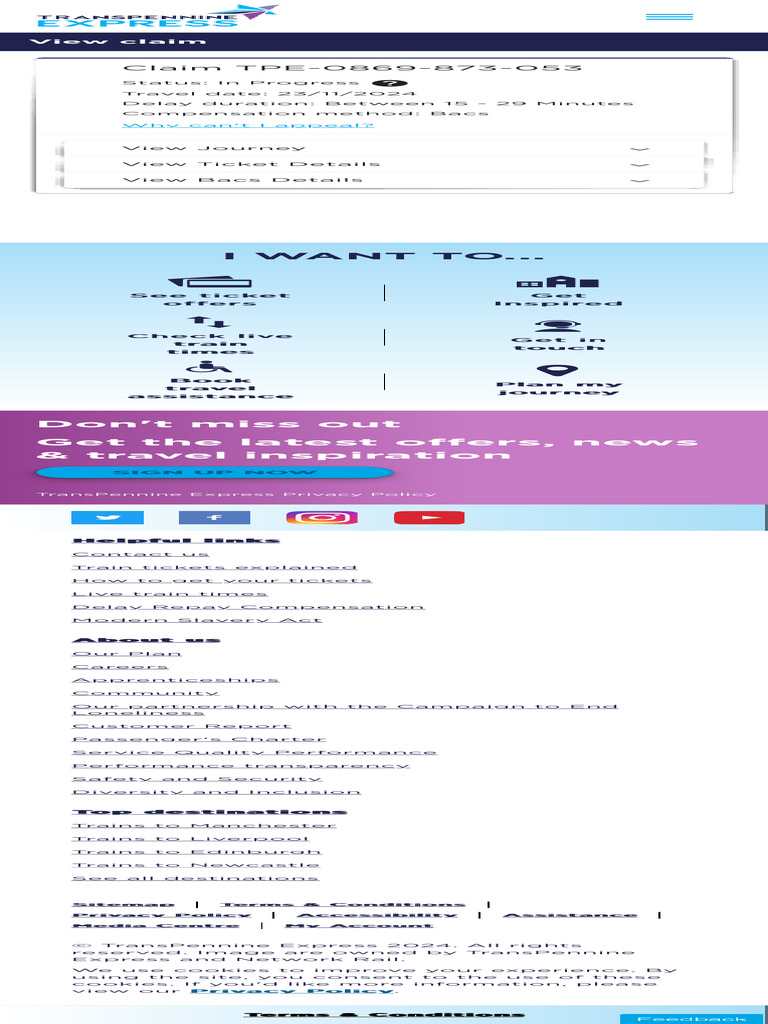 Delay Repay Process for TPE Passengers | PDF | Sustainable Transport ...