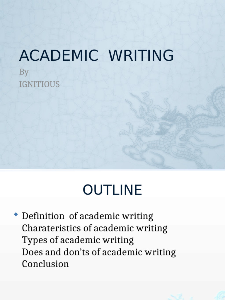 Academic Writing | PDF