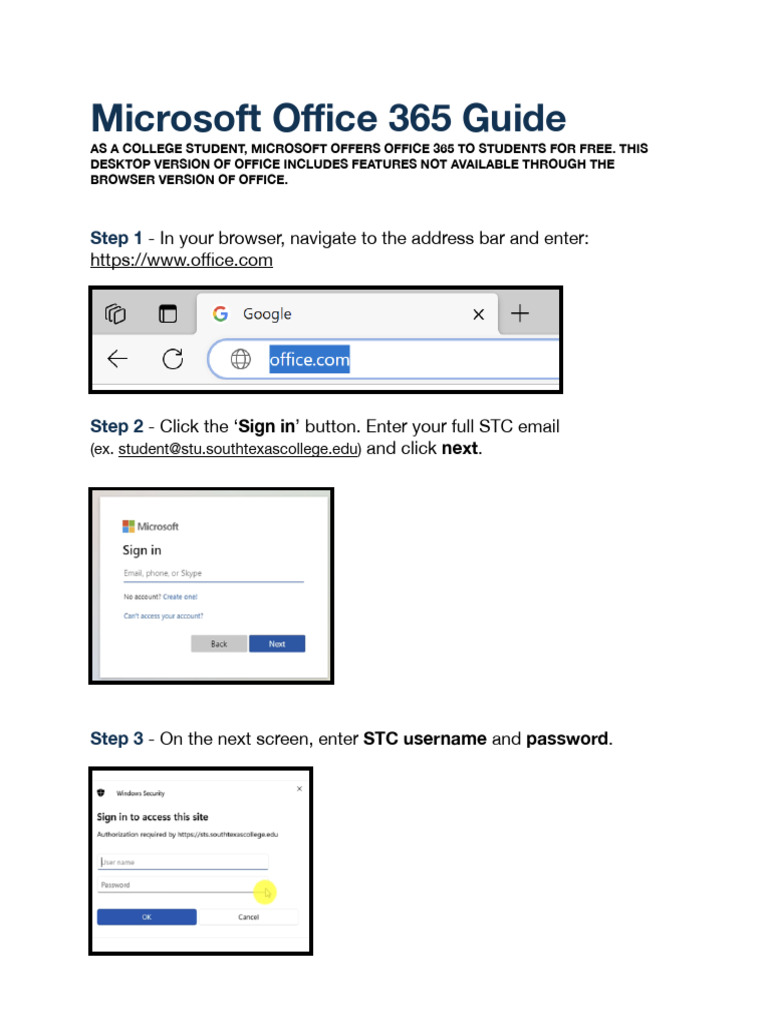 Office 365 Guide | PDF
