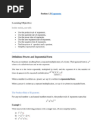 Grade 11 Functions Unit 4 Student Notes | PDF | Exponentiation ...