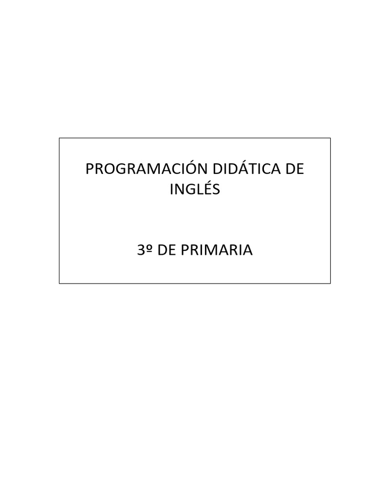 Ingles 3º Lomloe Curso 2022-23 | PDF | Aprendizaje | Evaluación