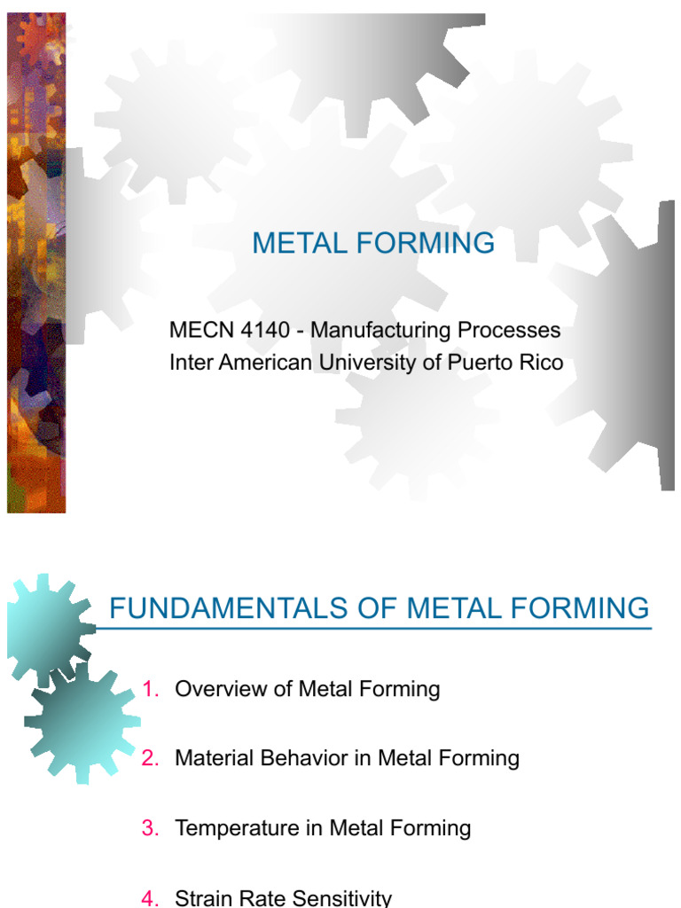 9 - Metal Forming - Compatibility Mode | PDF | Deformation (Engineering ...