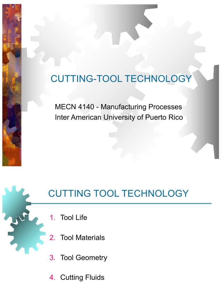 Cutting Tool Technology Overview | PDF | Steel | Metalworking
