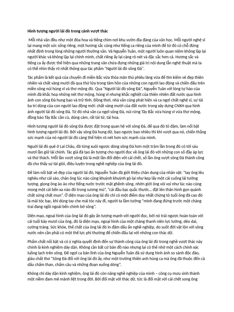 Nguoi Lai Do Song Da | PDF