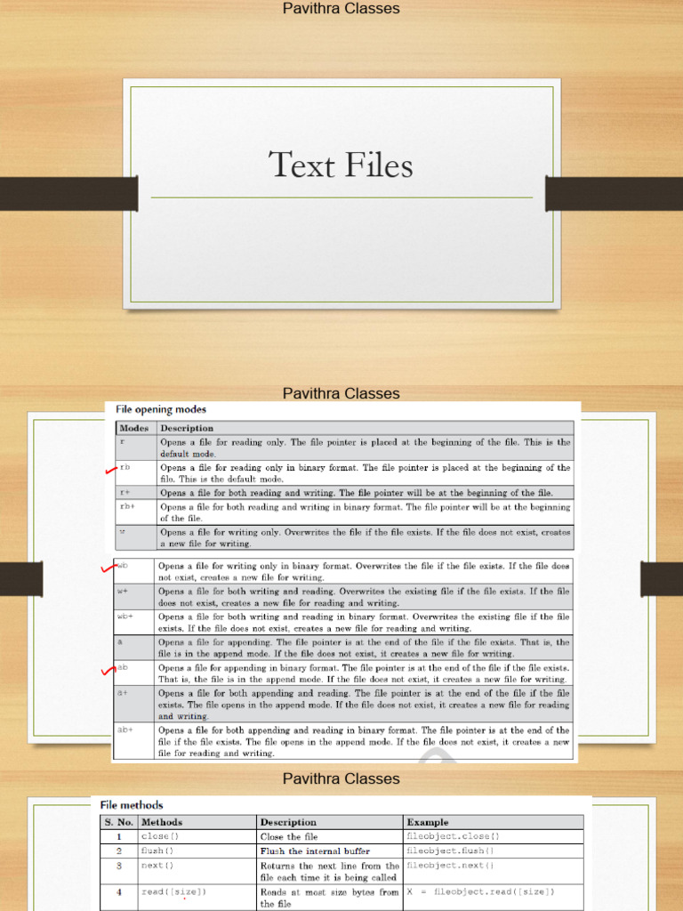 Text Files Notes | PDF