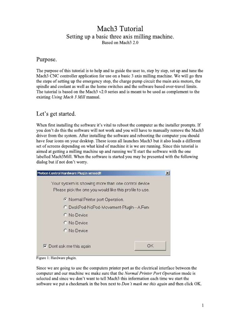 Mach3 User Inter Face | PDF