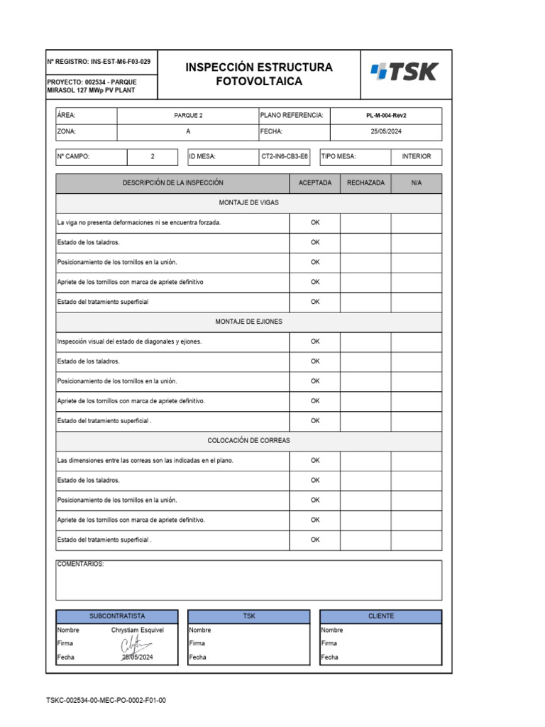 Estructura CT2 | PDF | Tornillo | Herramientas