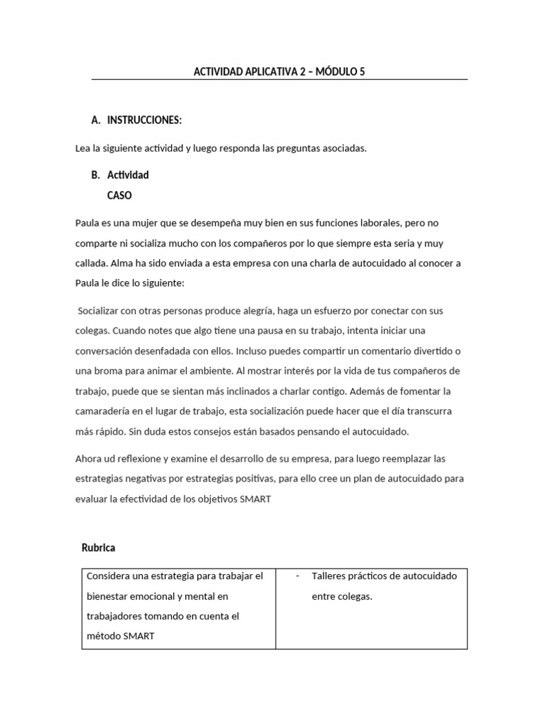 Aplicativo 2 - Mod 5 | PDF