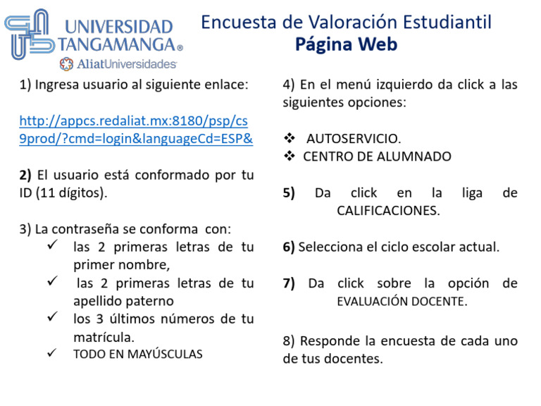 Guía para Completar Encuesta Estudiantil | PDF