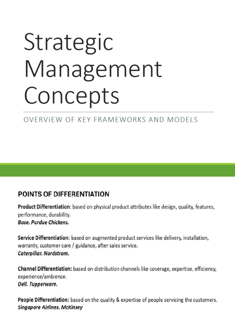 Strategic Management Concepts All Topics | PDF | Strategic Management ...