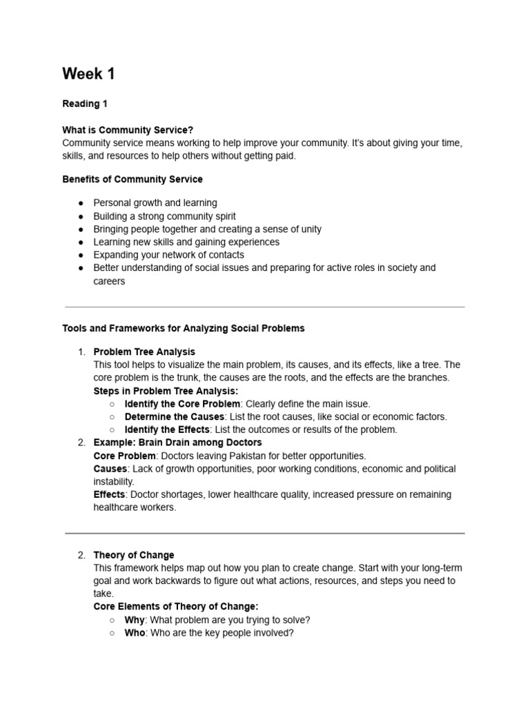 Community Service and Social Change Tools | PDF | Equal Opportunity ...